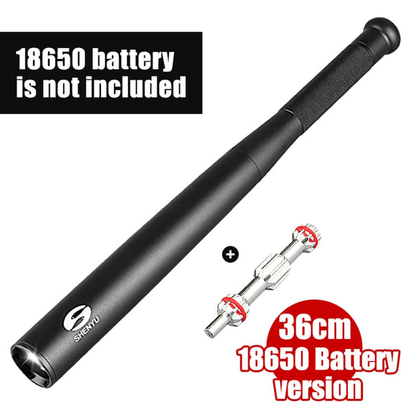 Outdoor Self Defense Baseball Bat Led Flashlight Stick Outdoor Emergen ...